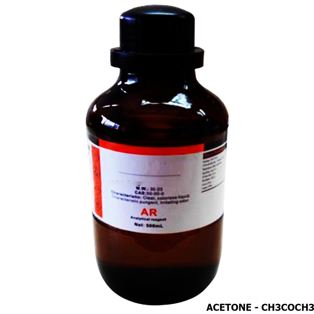 Acetone - CH3COCH3 dùng trong thí nghiệm(500ml) (chính hãng, date mới ...