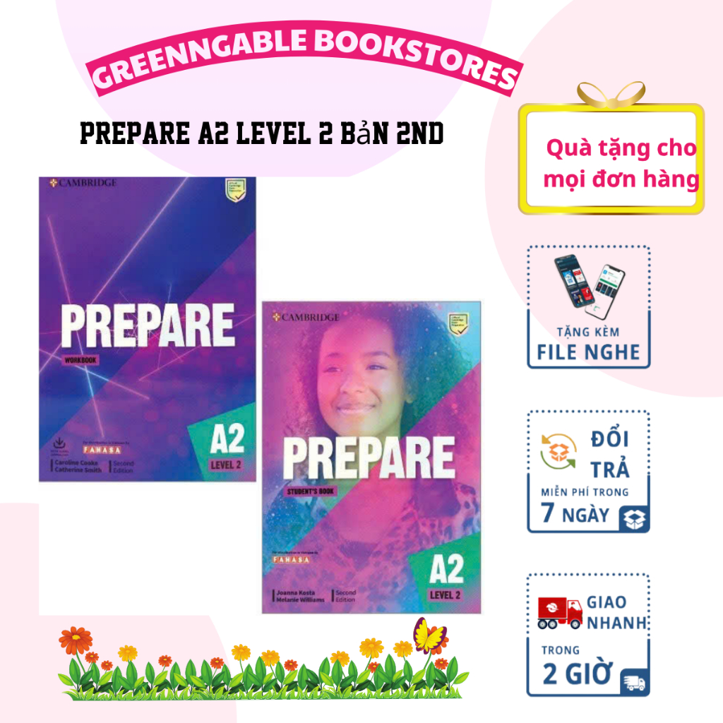 Sách-Prepare A2 level 2-Giấy bóng-Greengable Bookstore | Shopee Việt Nam