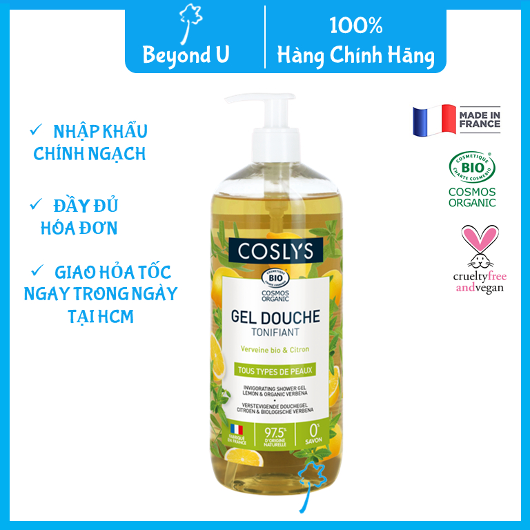 Sữa tắm dạng gel cỏ roi ngựa chanh hữu cơ Coslys 1L (cập nhật date mới nhất) | Shopee Việt Nam