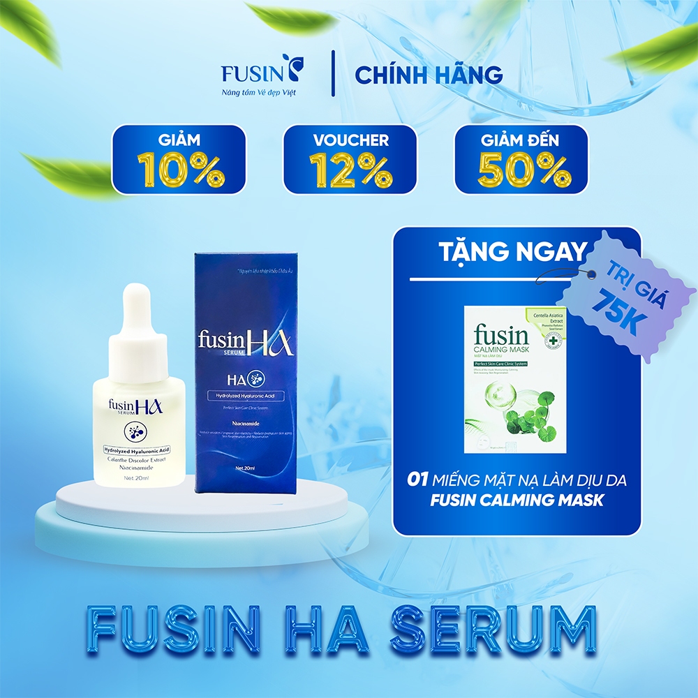 Tinh chất dưỡng FUSIN HA SERUM làm mờ thâm và sáng da hộp lọ 20ml ...