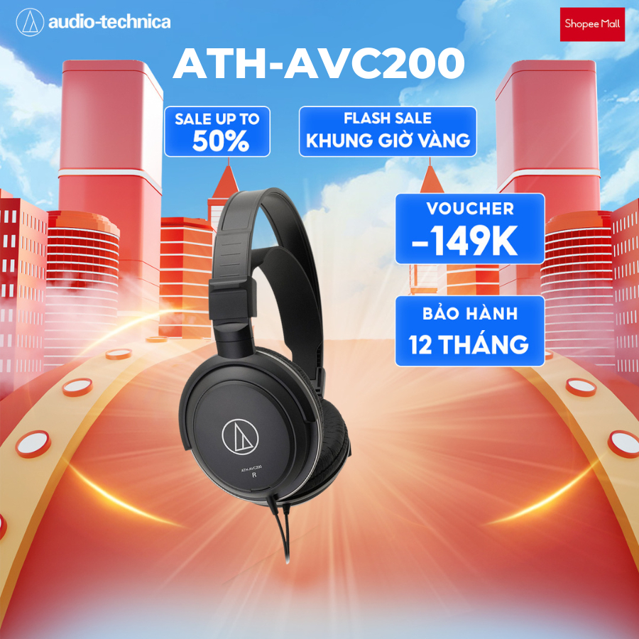 Tai Nghe Audio-Technica Professional Hifi ATH-AVC200 - Hàng Chính Hãng | Shopee Việt Nam