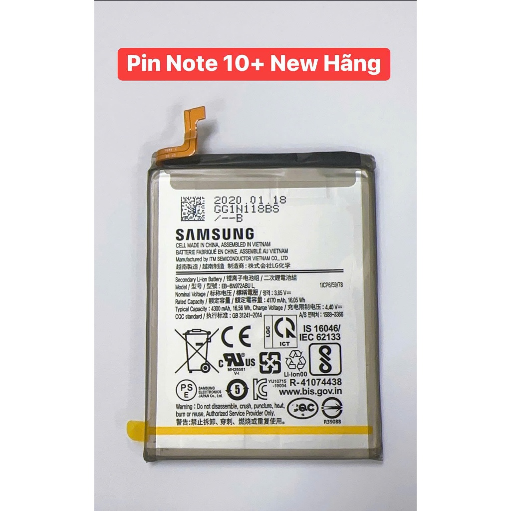 Pin Note 10 Plus New Chính Hãng, The Battery Note 10 Plus Original, EB ...