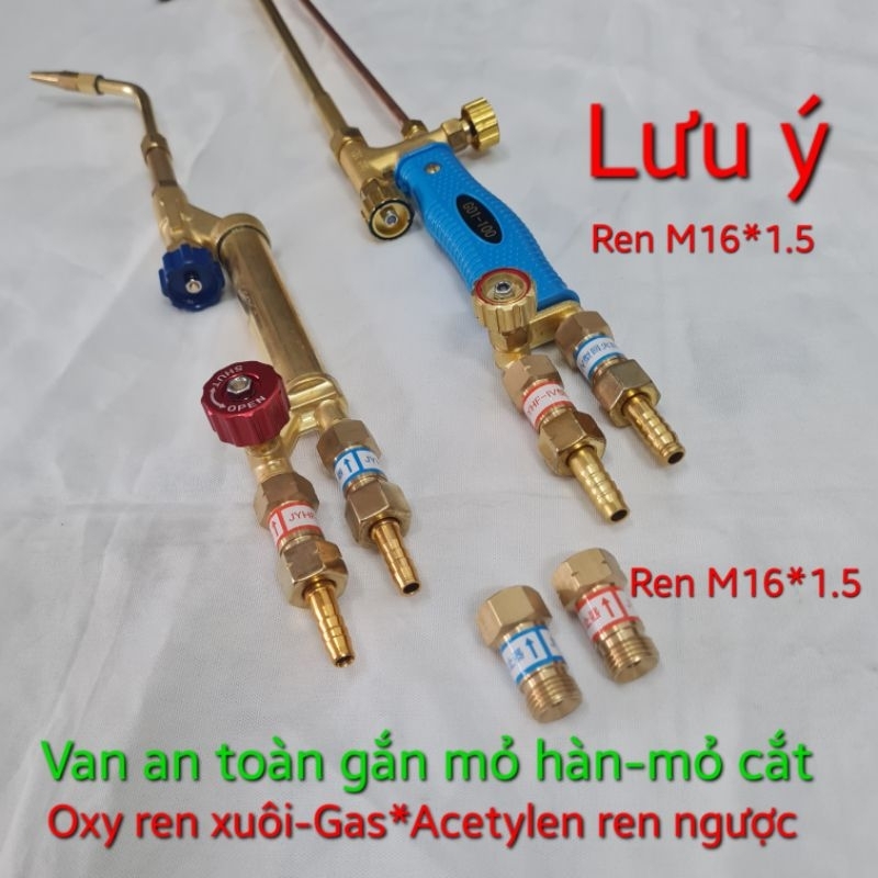 Van an toàn_Van 1 chiều gắn mỏ hàn cắt ( Ren M16*1.5 ) | Shopee Việt Nam