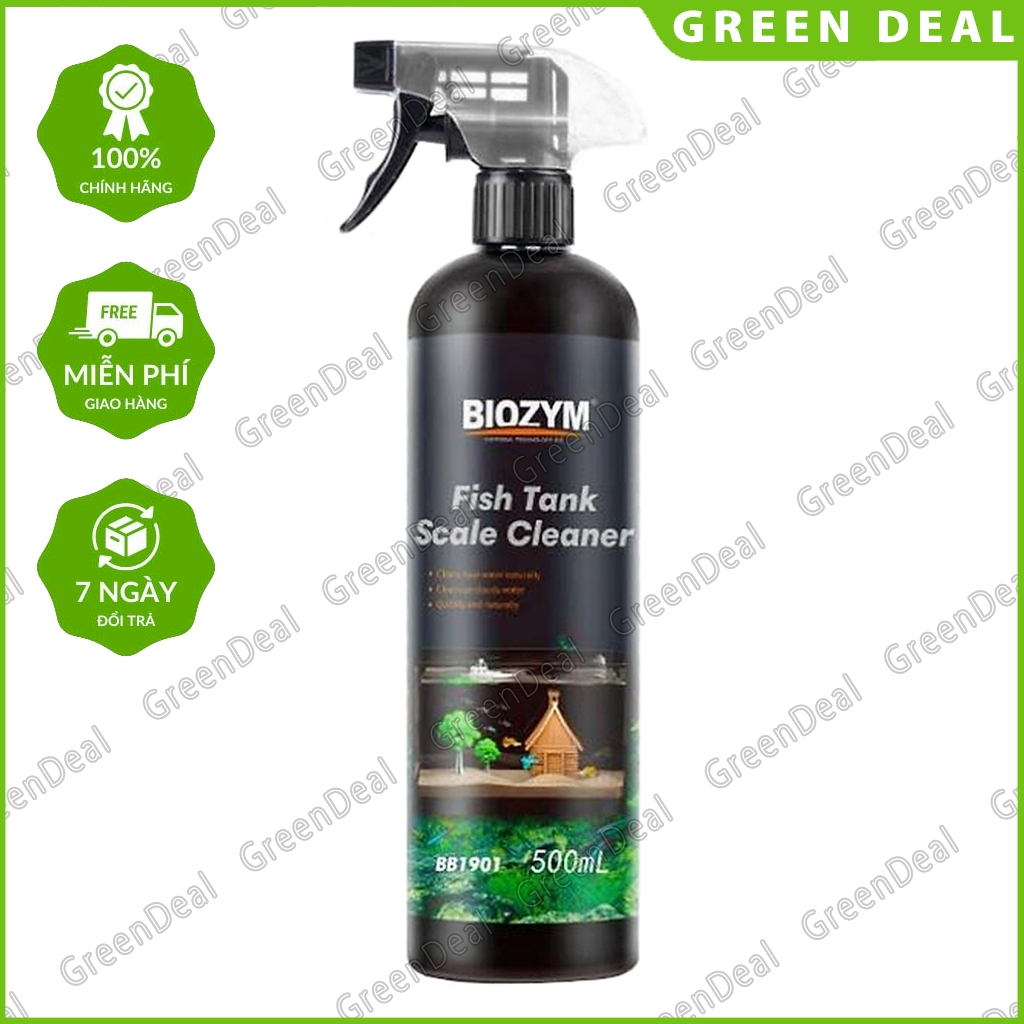 BIOZYM - Fish Tank Scale Cleaner (Chai 500 ml) | Tẩy cặn Canxi bám kính ...