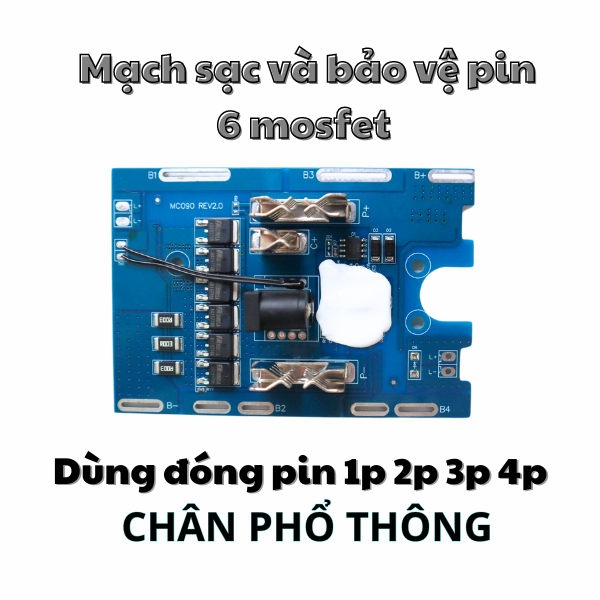 Mạch sạc và bảo vệ pin chân MKT phổ thông 5s 21v 6mosfet 100A, mạch ráp ...