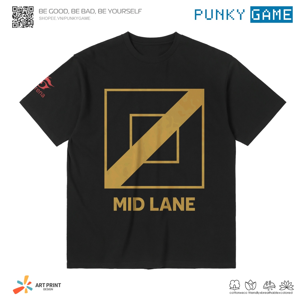Áo thun Unisex Liên Quân Mobile (AOV) MID LANE Cotton 100% ngắn tay ...
