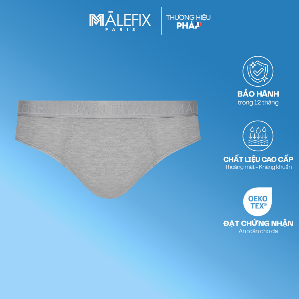 Quần lót nam tam giác MALEFIX, vải thun lạnh và Modal thấm hút tốt ...