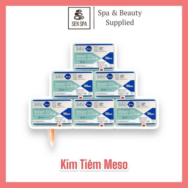 Hộp Kim 34G Tiêm Meso (50 Chiếc) - Giải Pháp Căng Bóng và Trẻ Hóa Da ...