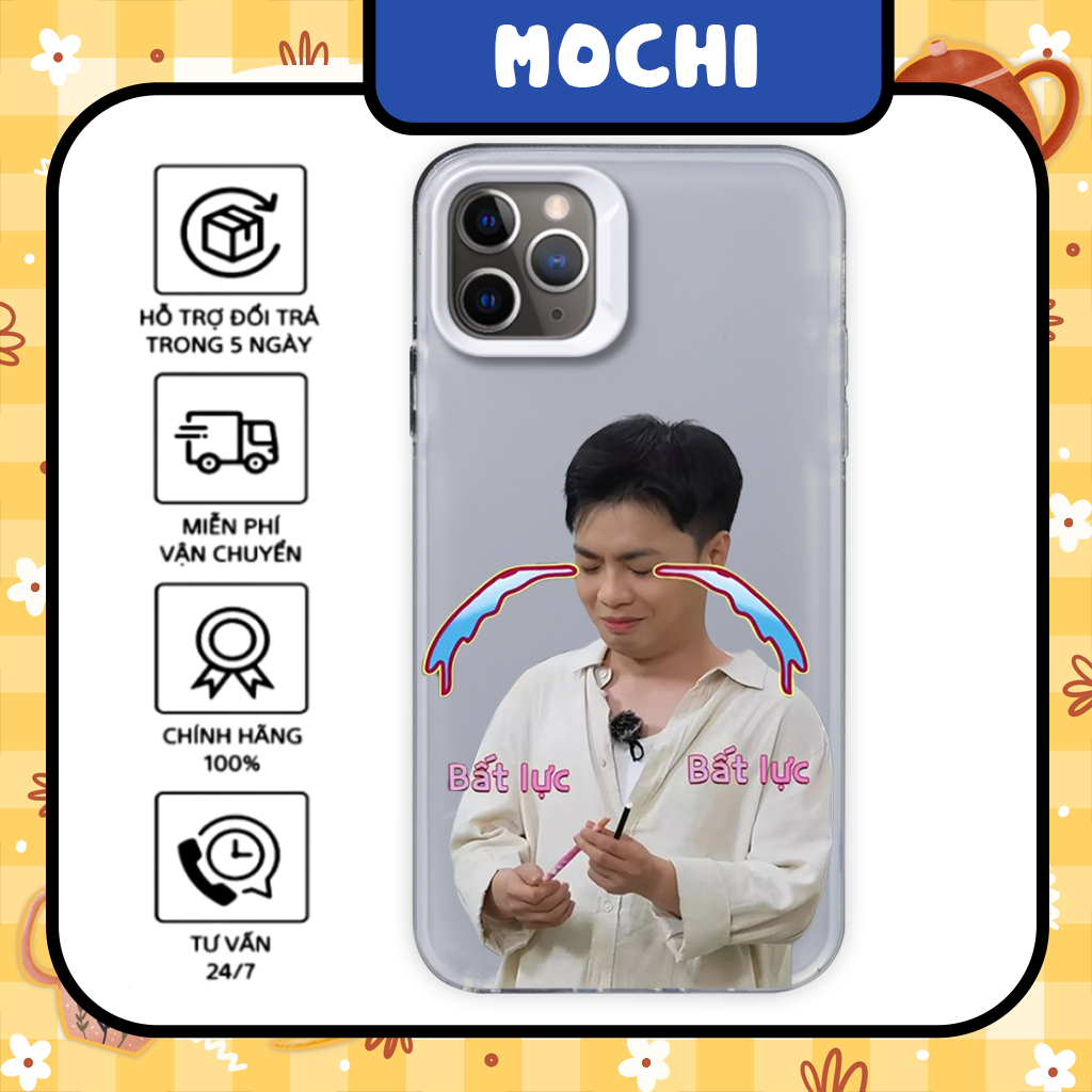Ốp lưng iPhone silicone cao cấp MochiCase Rapper Negav Cute Bất Lực ...