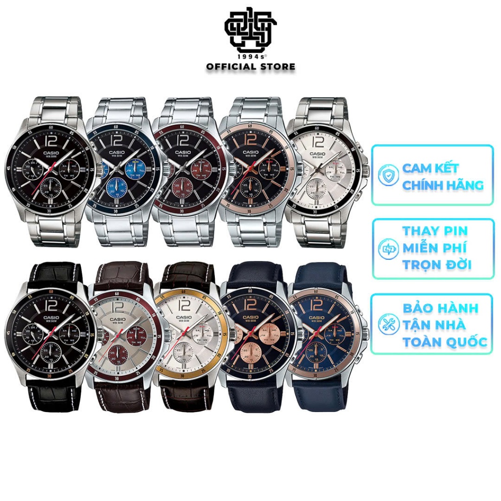 Đồng Hồ CASIO Nam MTP-1374 Series Hàng Chính Hãng | Shopee Việt Nam