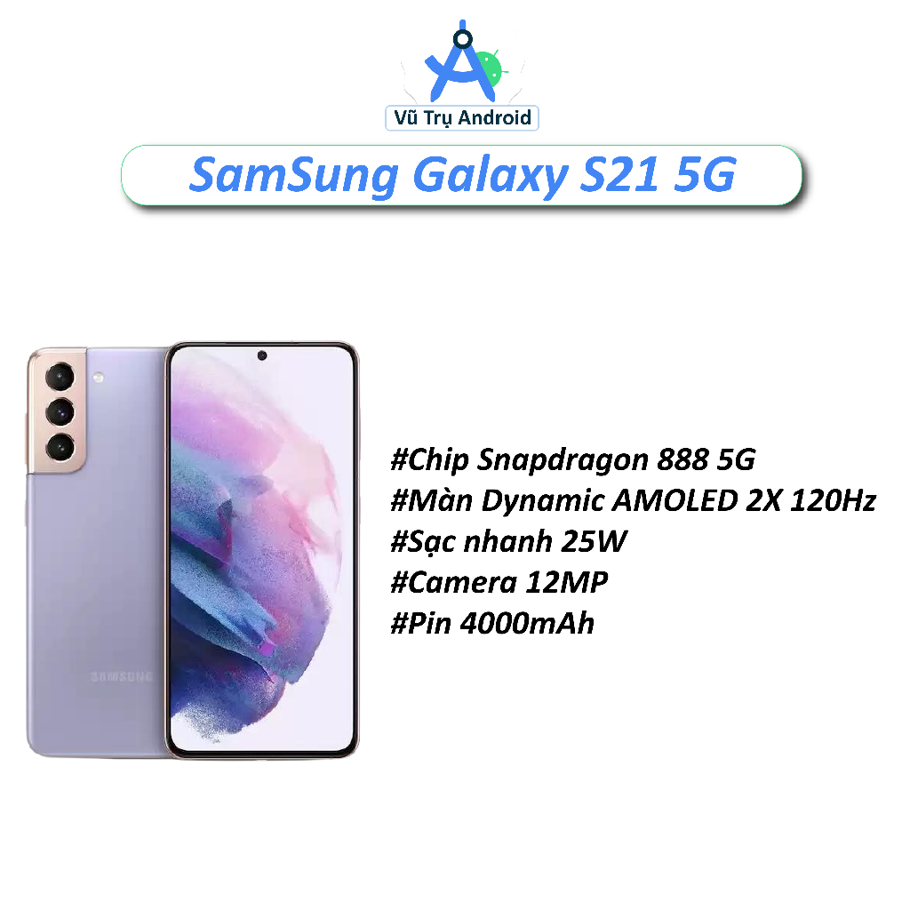 Điện thoại Samsung Galaxy S21 màn hình tràn viền Dynamic Amoled 2X ...