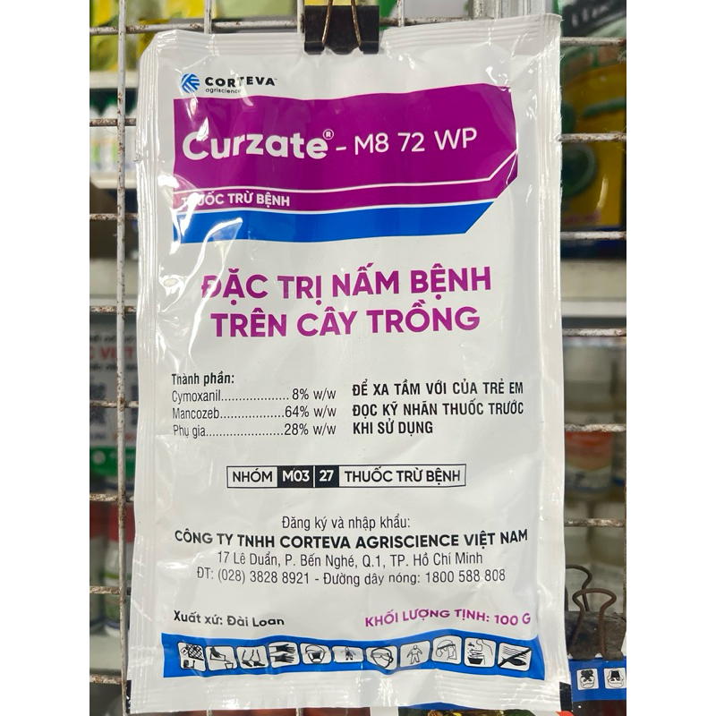 Phòng ngừa nấm bệnh 𝐂𝐮𝐫𝐳𝐚𝐭𝐞 𝐌𝟖 𝟕𝟐𝐖𝐏 gói 100gr ( mẫu mới chính hãng ...