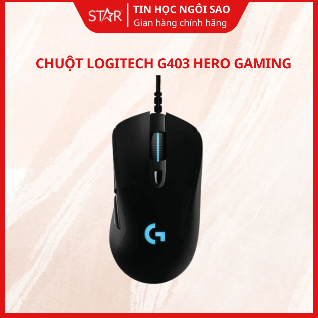 Chuột Logitech G403 Hero Gaming (Đen) - Bảo hành 24 tháng | Shopee Việt Nam