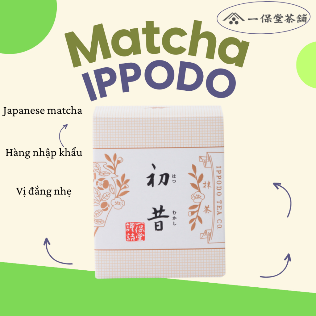 Bột Matcha Ippodo 一保堂 抹茶 | Không có hộp thiếc matcha Nhật Bản gói 40g ...
