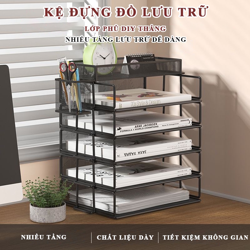Kệ đựng tài liệu STGE Khay đựng đồ dùng cá nhân giấy tờ A4 chồng lên ...