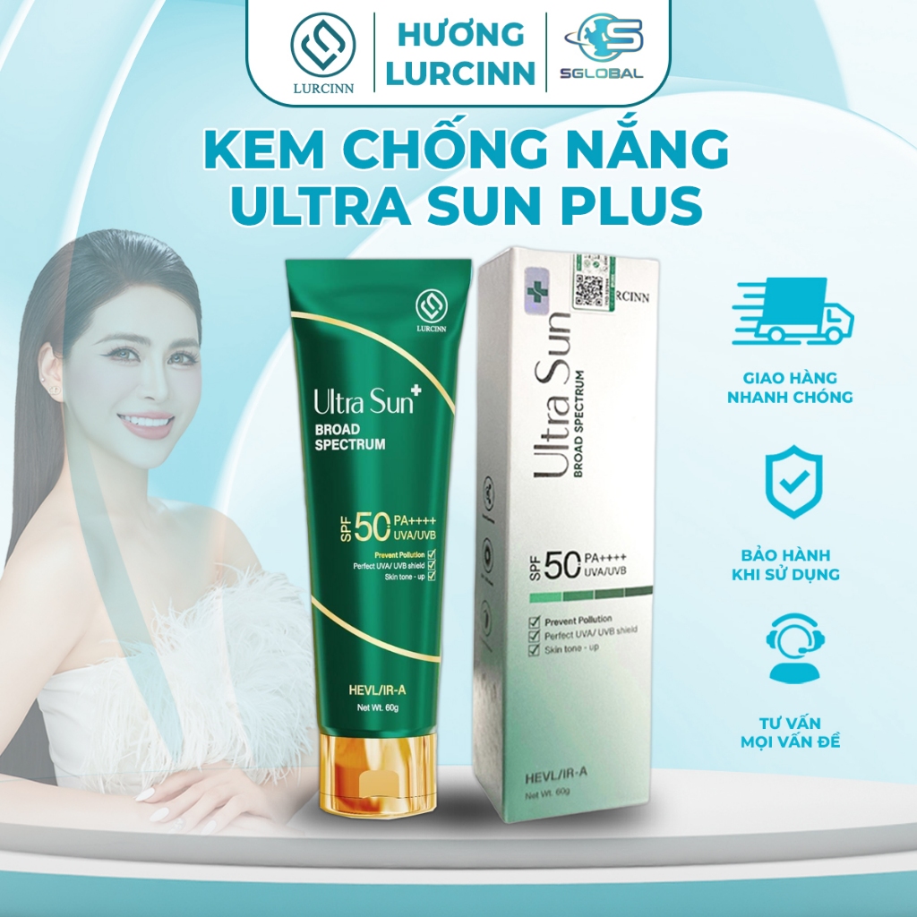 Kem Chống Nắng LURCINN Ultra Sun Kiềm Dầu Cho Da Dầu Mụn SPF 50+ PA++++ 60g [Lurcinn54] | Shopee ...