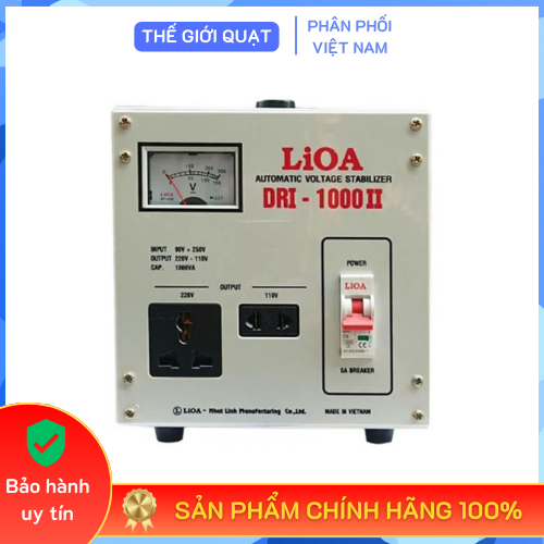[HỎA TỐC] Ổn áp 1 pha Lioa DRI-1000II 1KVA ổn định dòng điện, lõi đồng 100% - Hàng chính hãng ...