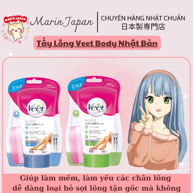 Kem Tẩy Lông VEET Nội Địa Nhật Bản Chính Hãng - Marin Japan Shop ...
