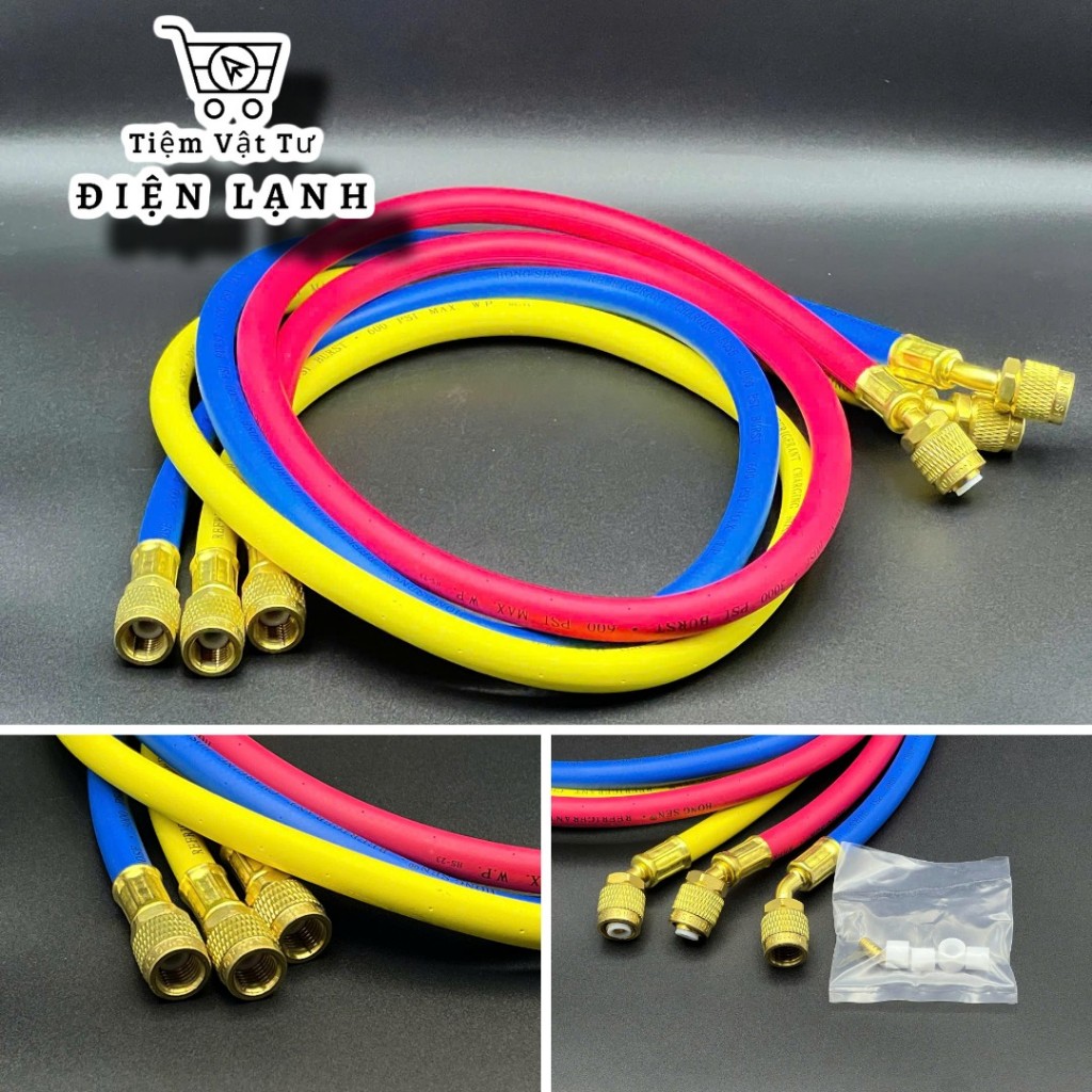 Bộ 3 sợi dây nạp gas R410 và R32 HongSen HS-336-R410A loại tốt - Hàng loại 1 nên mua | Shopee ...