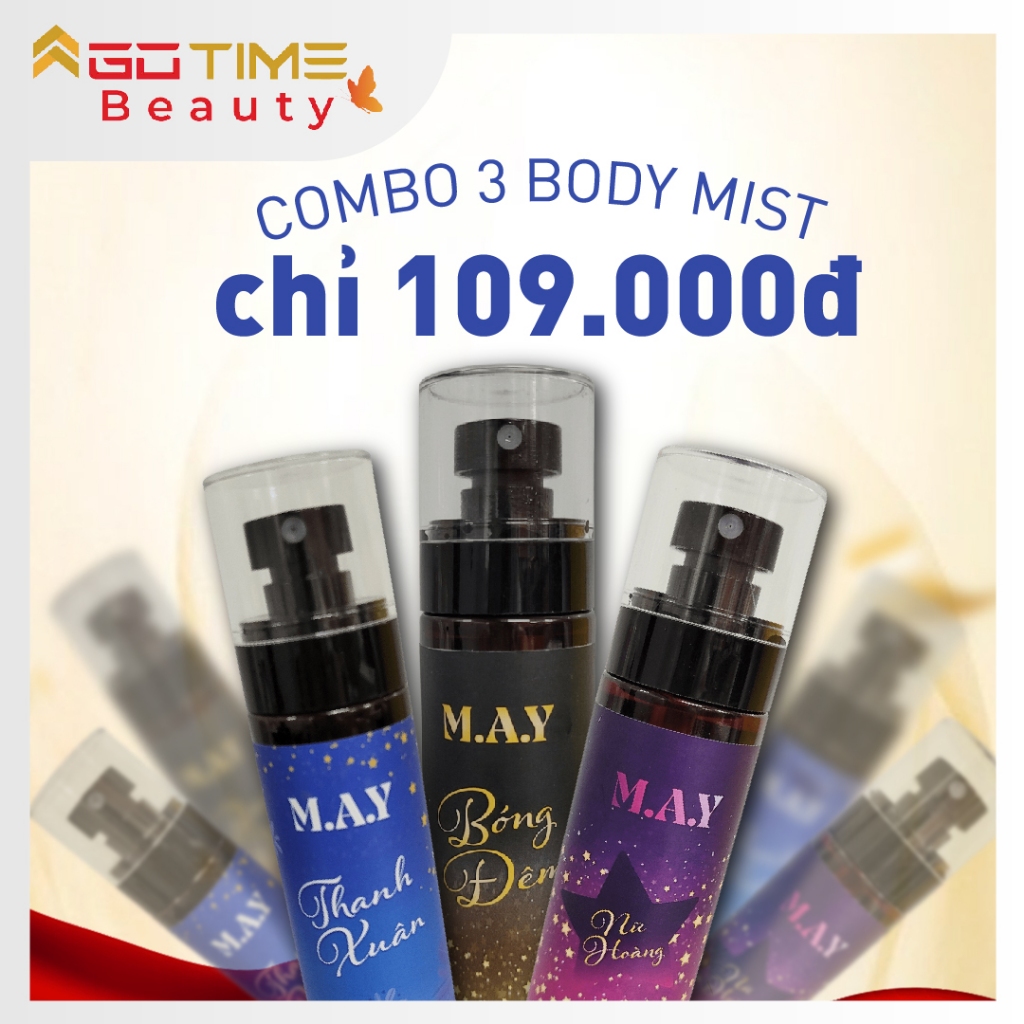 [COMBO] 3 CHAI BODY MIST M.A.Y 3 mùi chai 100ml lưu hương lên đến 6 ...