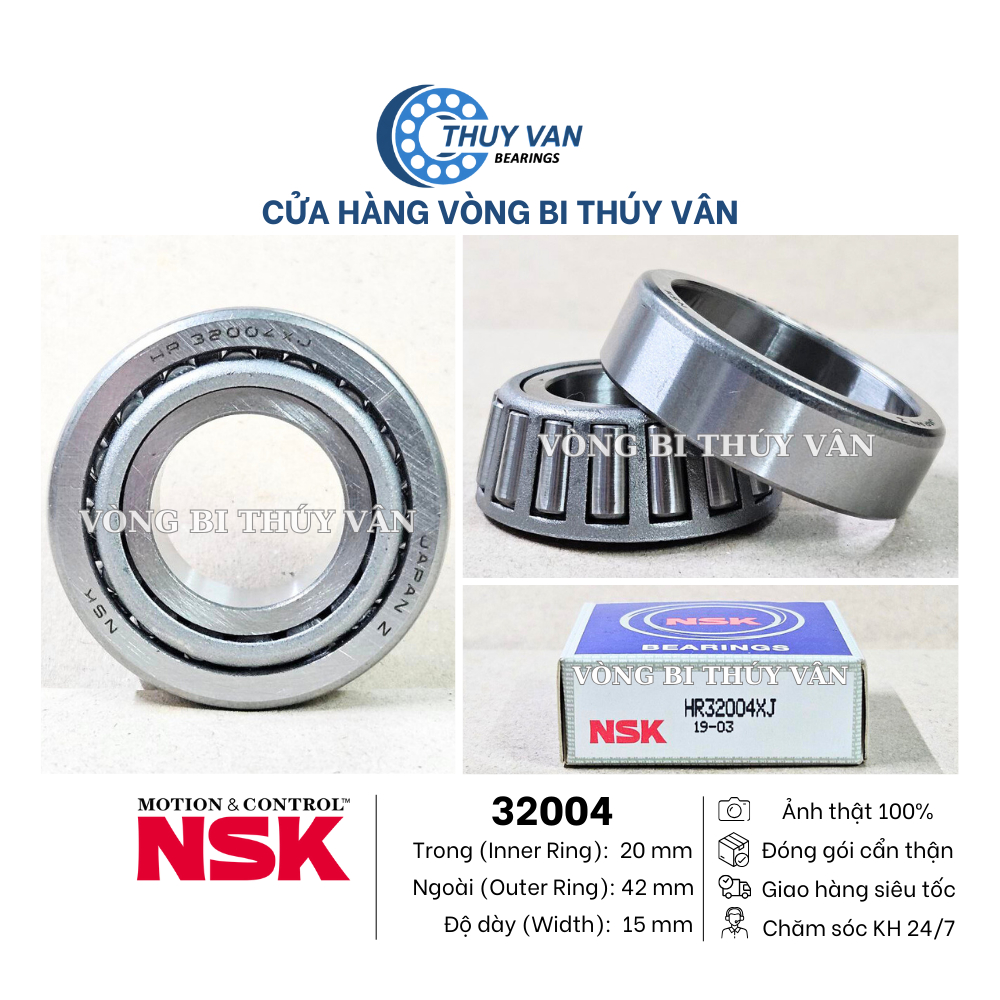 Vòng bi bạc đạn đũa côn 32004 32005 32006 32007 32008 32009 hãng NS ...