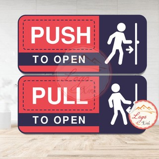 [MẪU MỚI 2] Bộ 2 Tem Decal Kéo Đẩy Dán Cửa Kính, Cửa Lùa Mẫu Mới, Tem ...