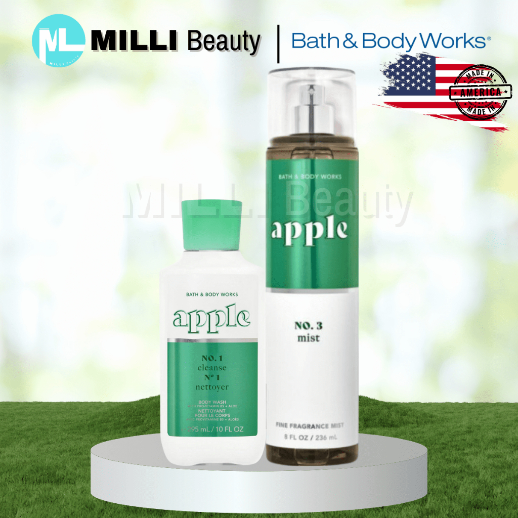Apple Body Mist - Body Wash | Xịt thơm toàn thân - Sữa tắm Bath And ...
