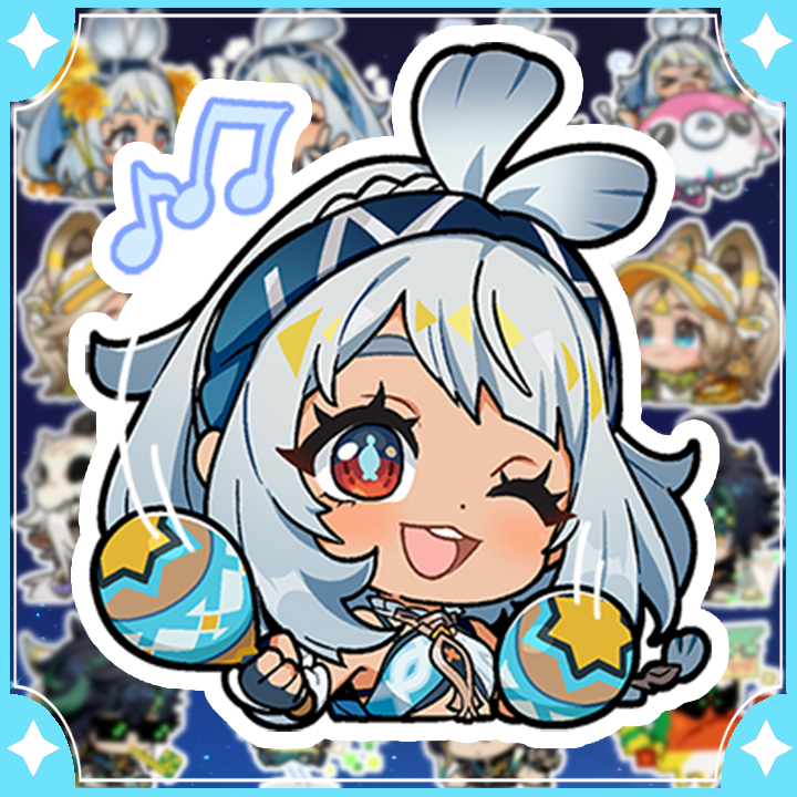 [Genshin Impact] Sticker Mualani,Kachina,Kinich,Chasca,Lansan và ...