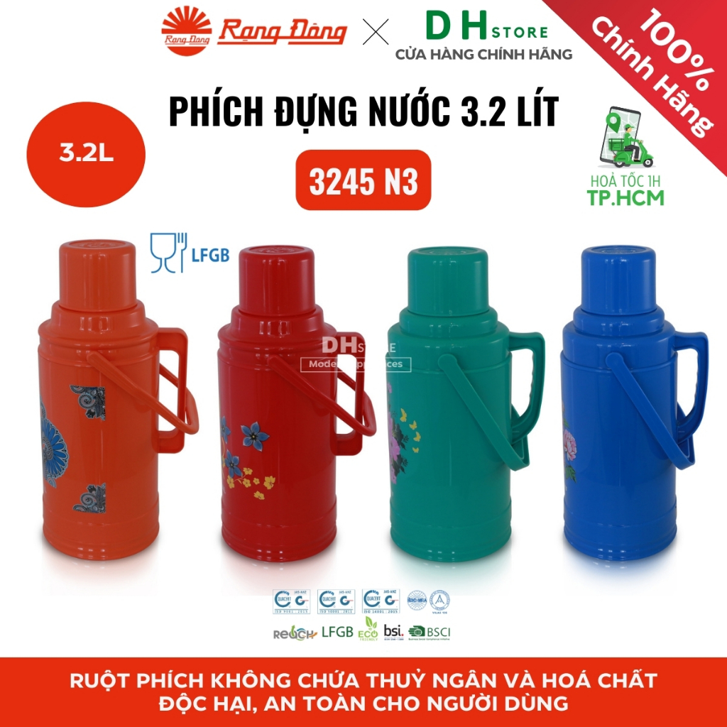 Bình thuỷ Rạng Đông 3,2 lít RD-3245 N3 phích nước lớn 3.2L - Chính hãng ...
