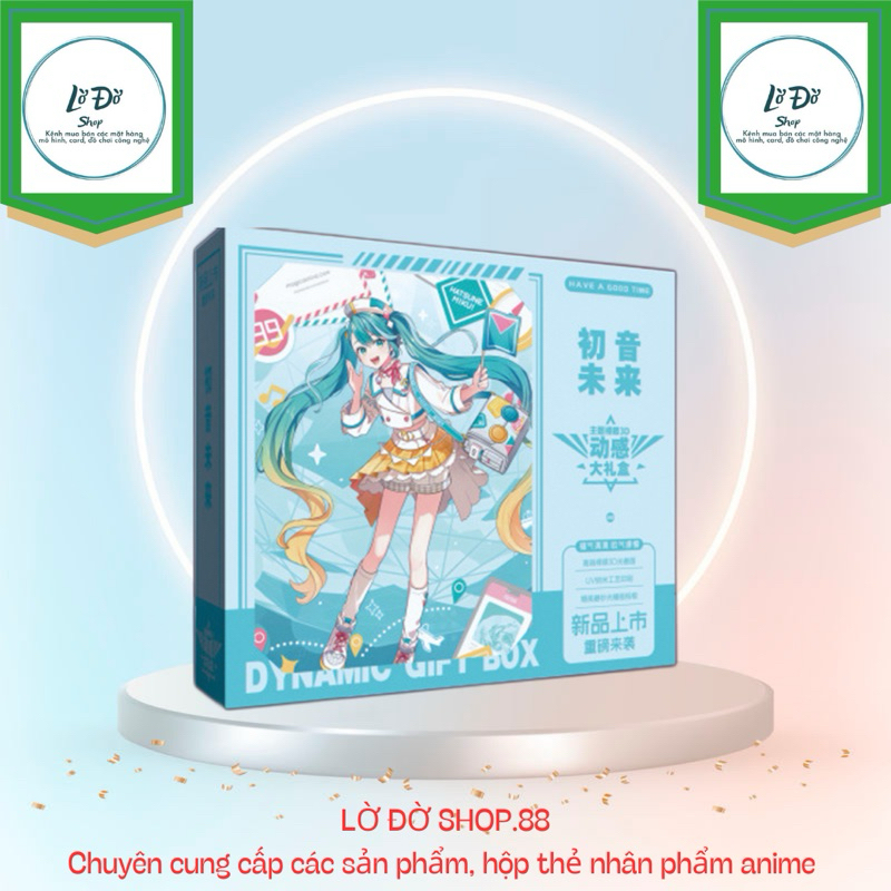 🔥[GIFT BOX] Hộp quà Anime HATSUNE MIKU (New seal) [Cards] | Shopee Việt Nam