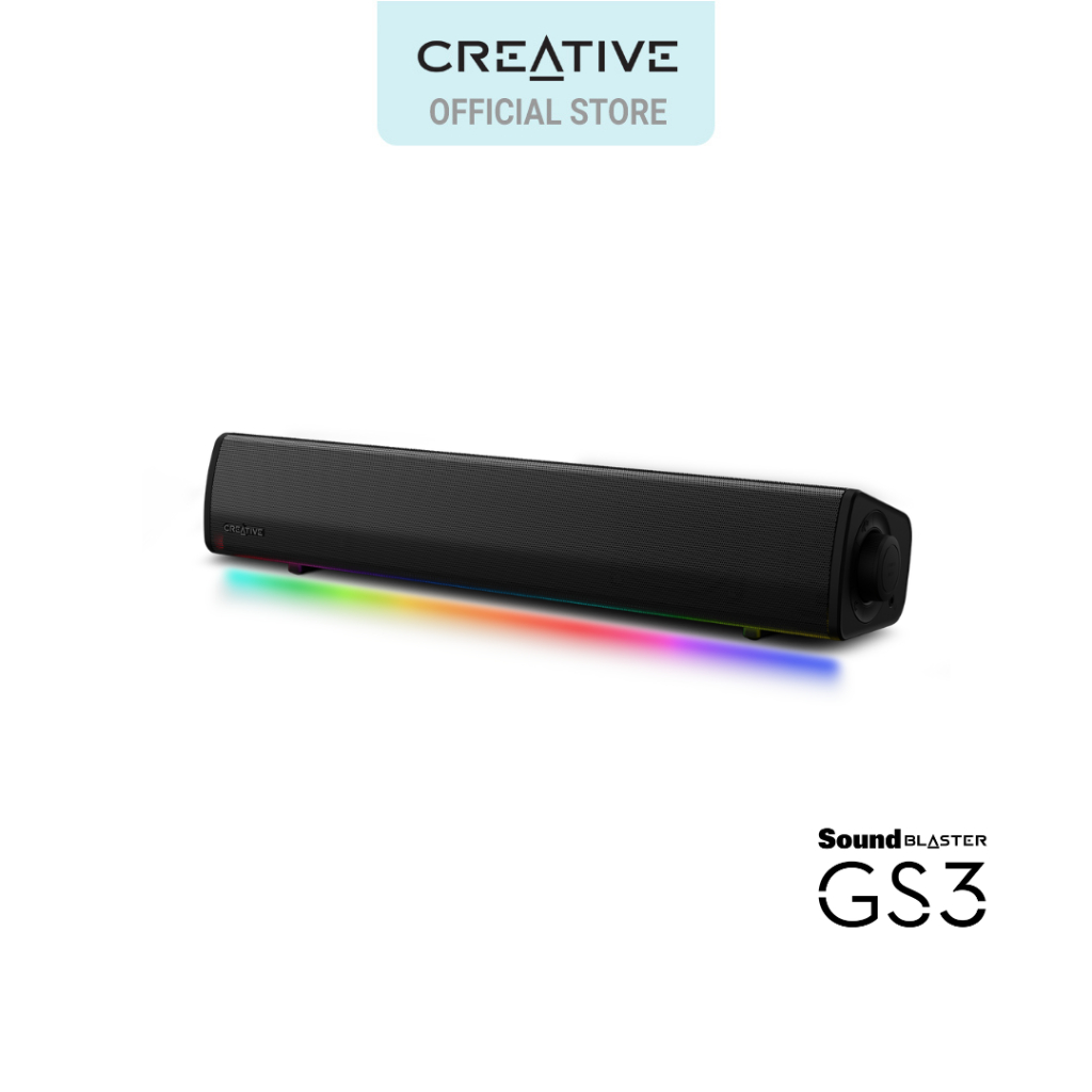 Soundbar RGB chơi game Creative Sound Blaster GS3 nhỏ gọn với công nghệ ...