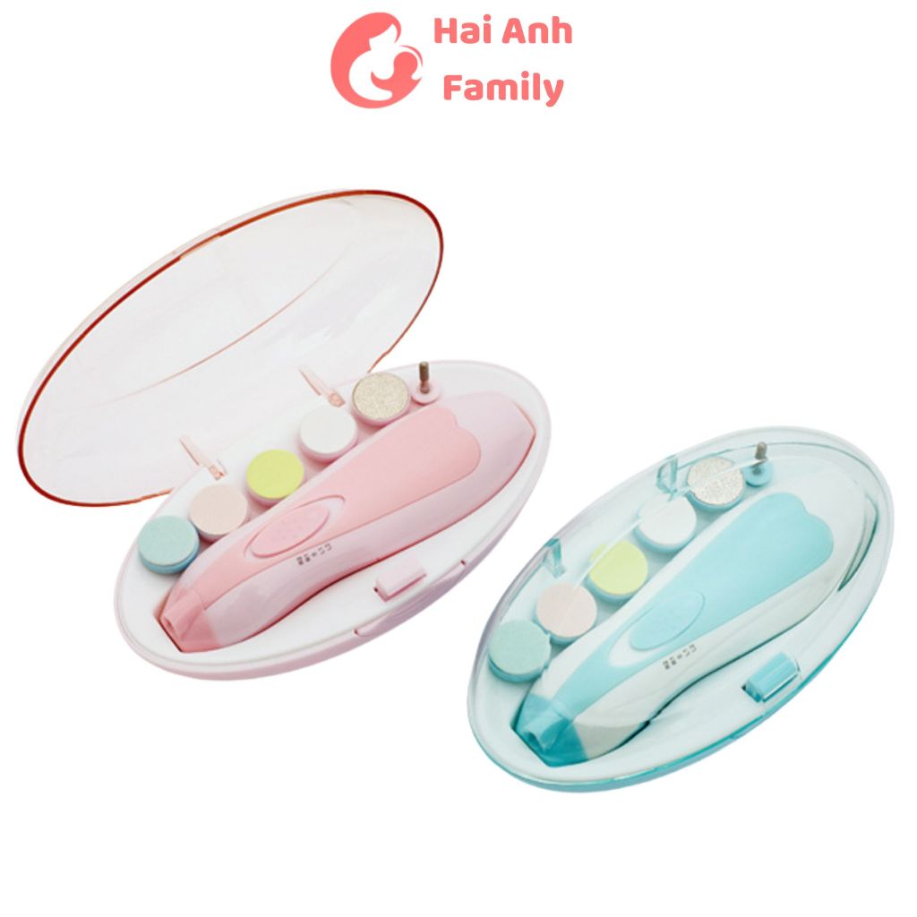 Máy mài móng, cắt móng tay điện đa năng cho bé (Tặng kèm pin, bảo hành ...