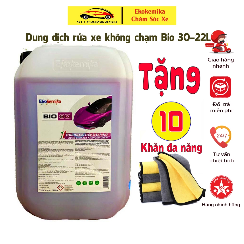 Dung Dịch Rửa Xe Không Chạm - Nước Rửa Xe Ô Tô, Xe Máy Bio 30 22L ...