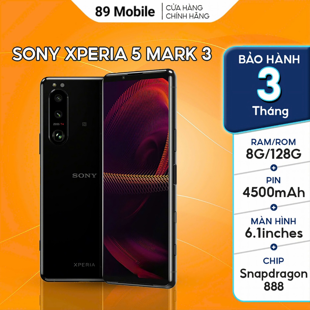 Điện thoại Sony Xperia 5 Mark III 5G màn OLED 120Hz có NFC hỗ trợ VoLTE ...