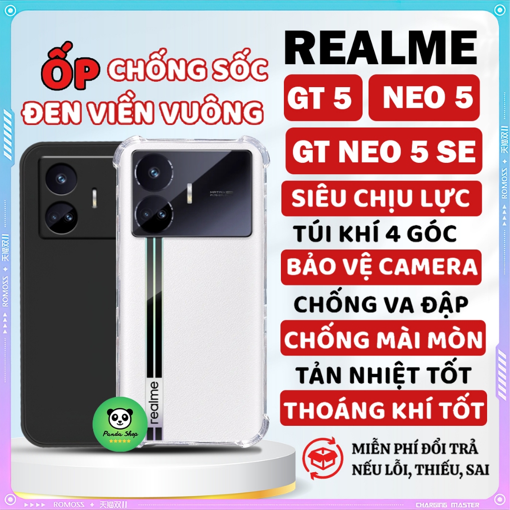Ốp lưng Realme GT5, GT NEO 5 ,GT NEO 5 SE Bảo Vệ Cam, Chống Sốc, Trong ...