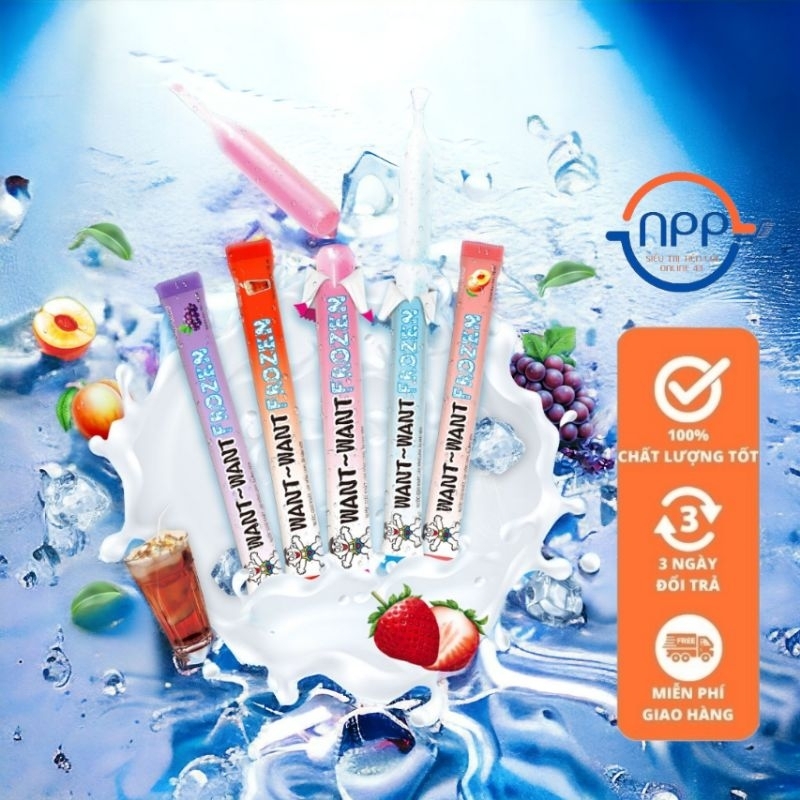 Kem Nước Giải Khát Want Want Frozen Vị Trái Cây Các Loại Cây 78ml ...