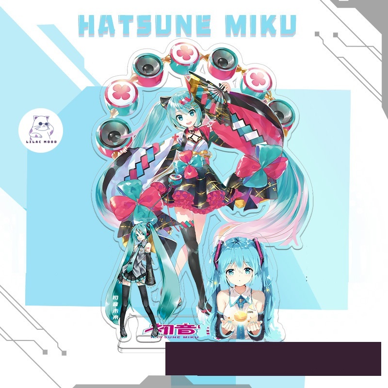 (sẵn-4 mẫu) Mô hình Hatsune Miku | Standee đứng 3 mảnh bằng PVC có hình ...