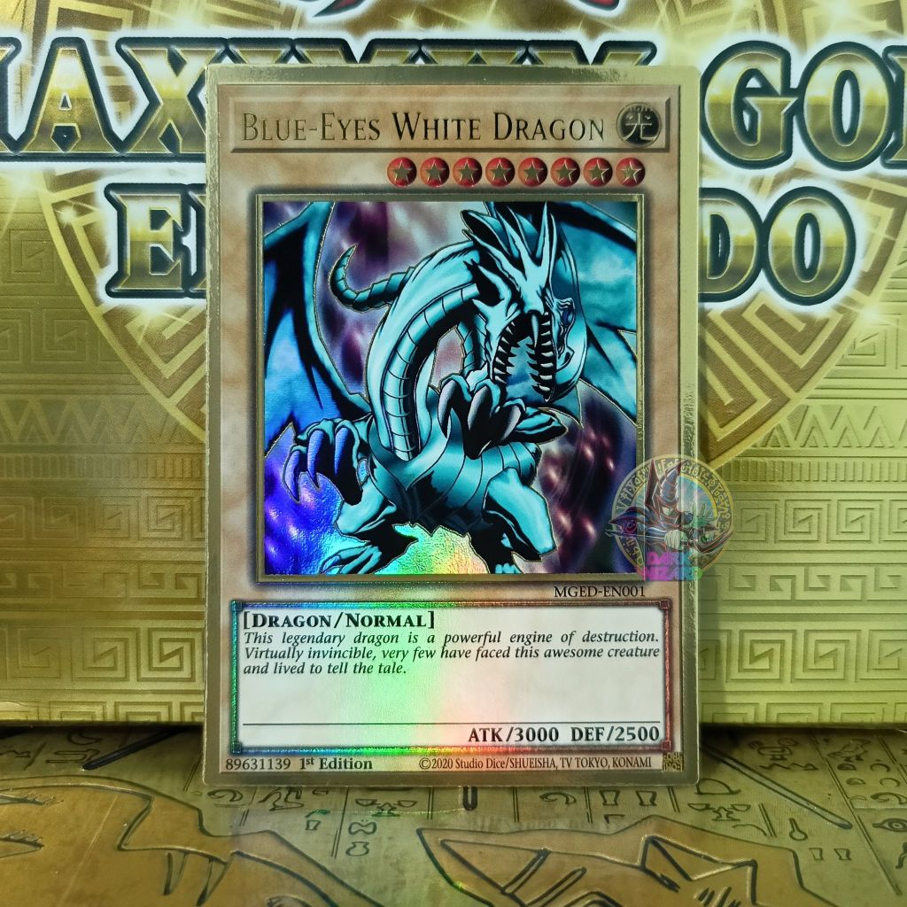 Blue-Eyes White Dragon – MGED-EN001 – Premium Gold Rare [Thẻ bài Yugioh ...