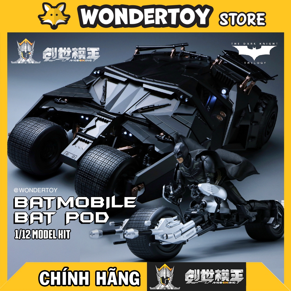 Mô Hình Lắp Ráp Chính Hãng Modoking Batmobile Tumbler & Batpod DC ...