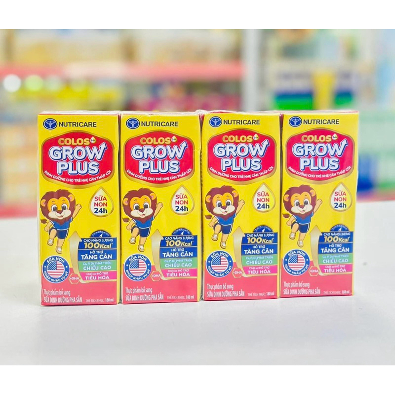 Thùng sữa pha sẵn Nutricare Grow Plus 24H (180ml/110ml) | Shopee Việt Nam