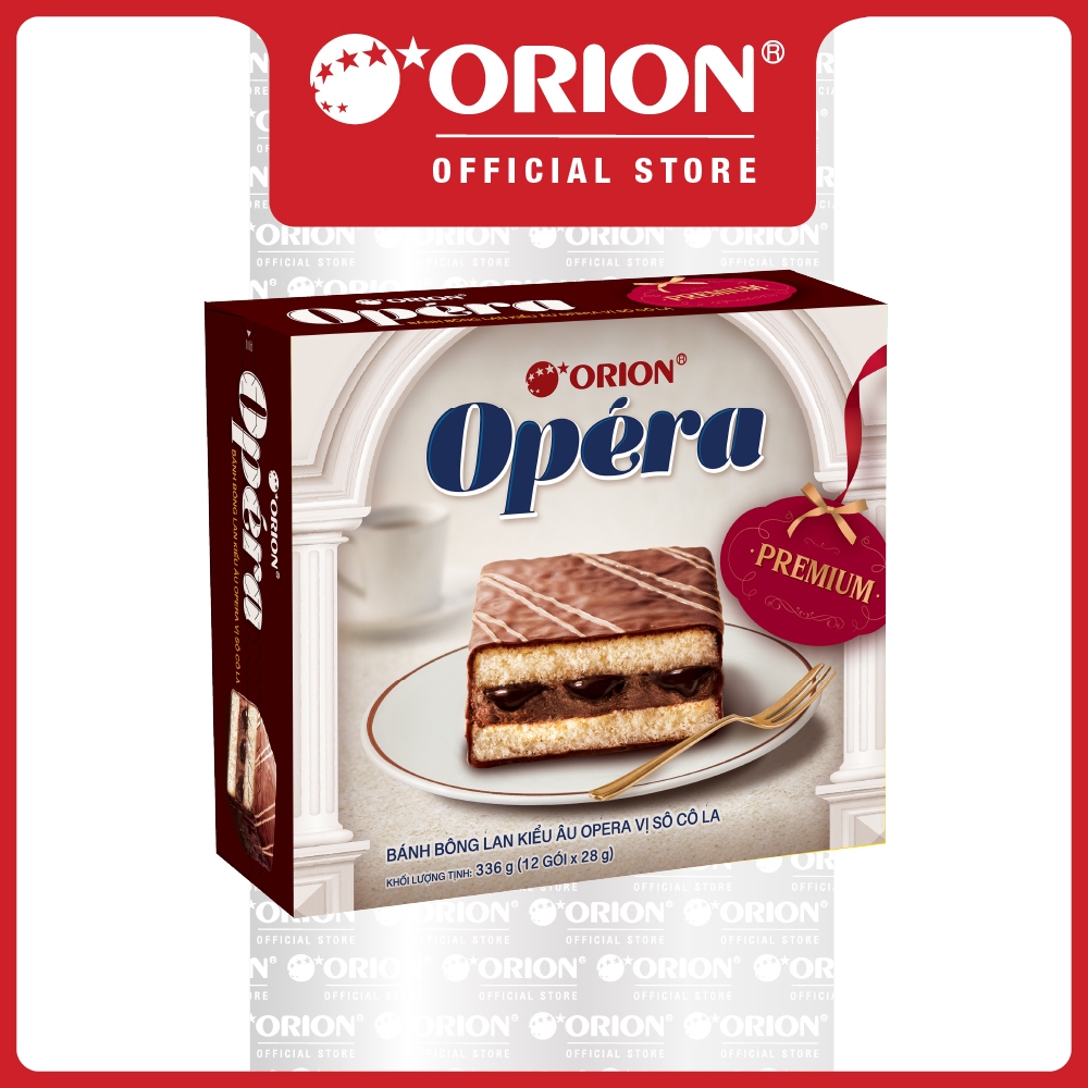 Hộp 12 gói Bánh mềm kiểu Âu OPERA Orion 336g (28g x 12 gói/hộp ...