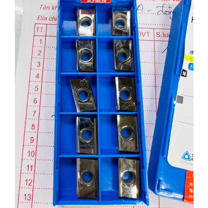 Chip PHAY chuyên nhôm APKT1604PDFR/ APKT1135 MA H01, phay nhôm siêu sắc ...