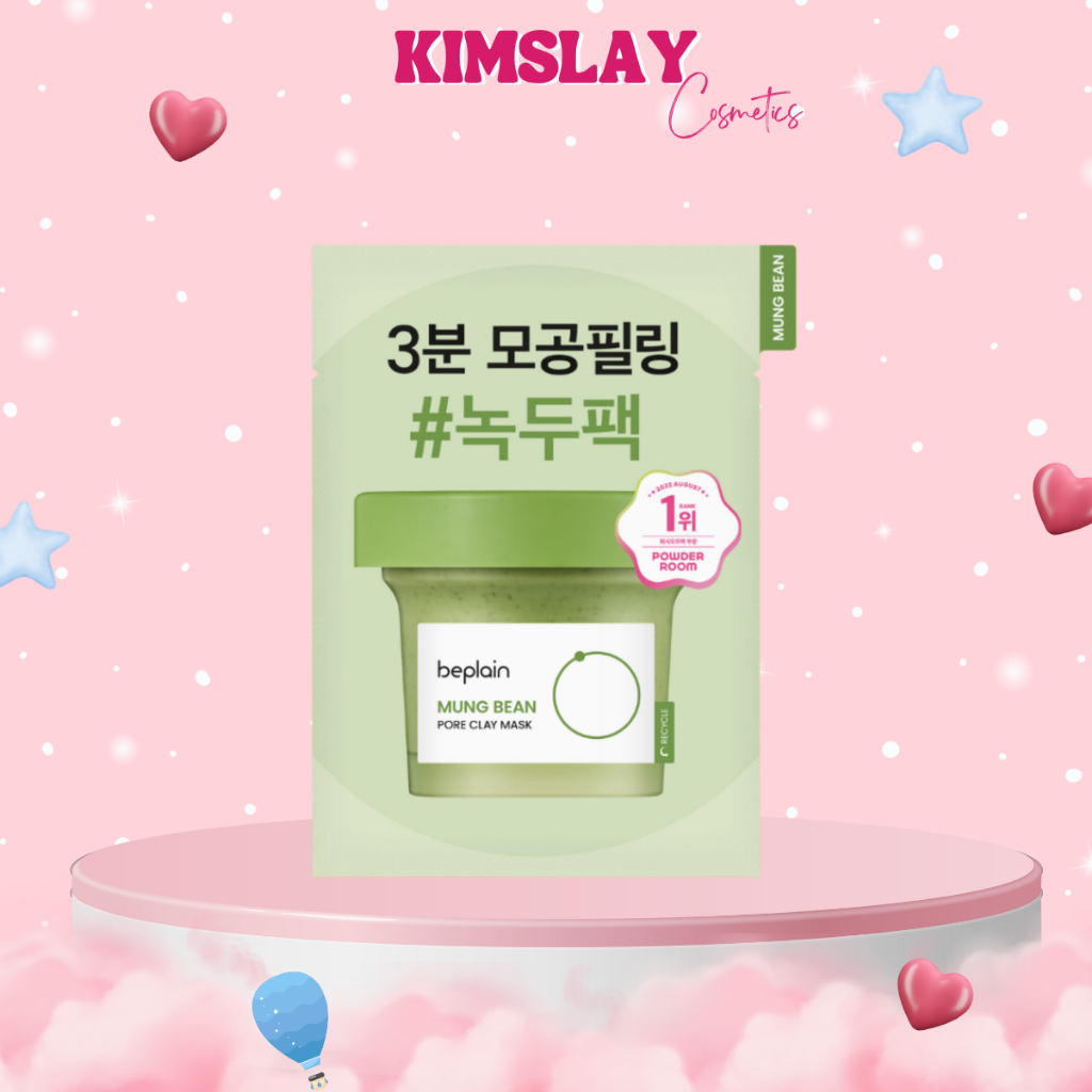 [SAMPLE 12ML] Gói Mặt Nạ Đất Sét Đậu Xanh beplain Mung Bean TRAVEL KIT ...