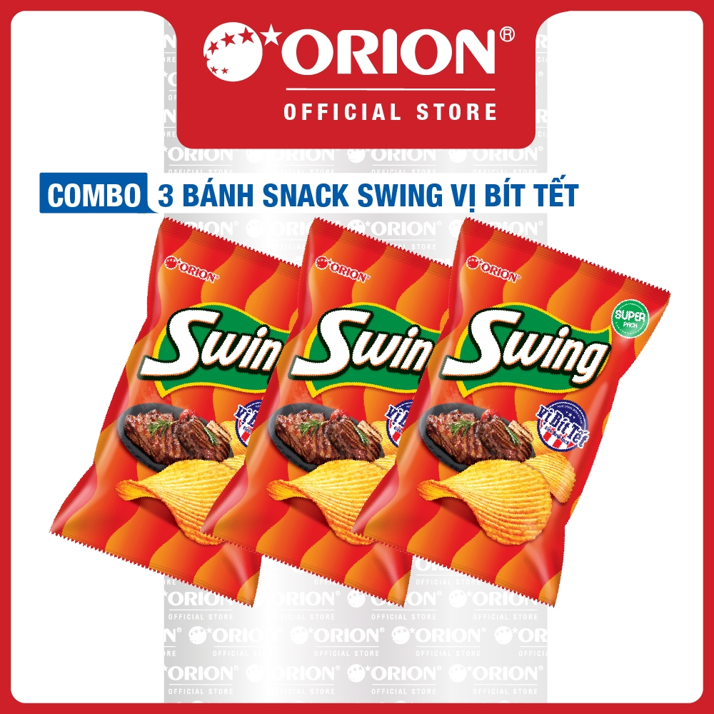 Combo 3 bánh snack Swing vị bittet kiểu New York 55g | Shopee Việt Nam