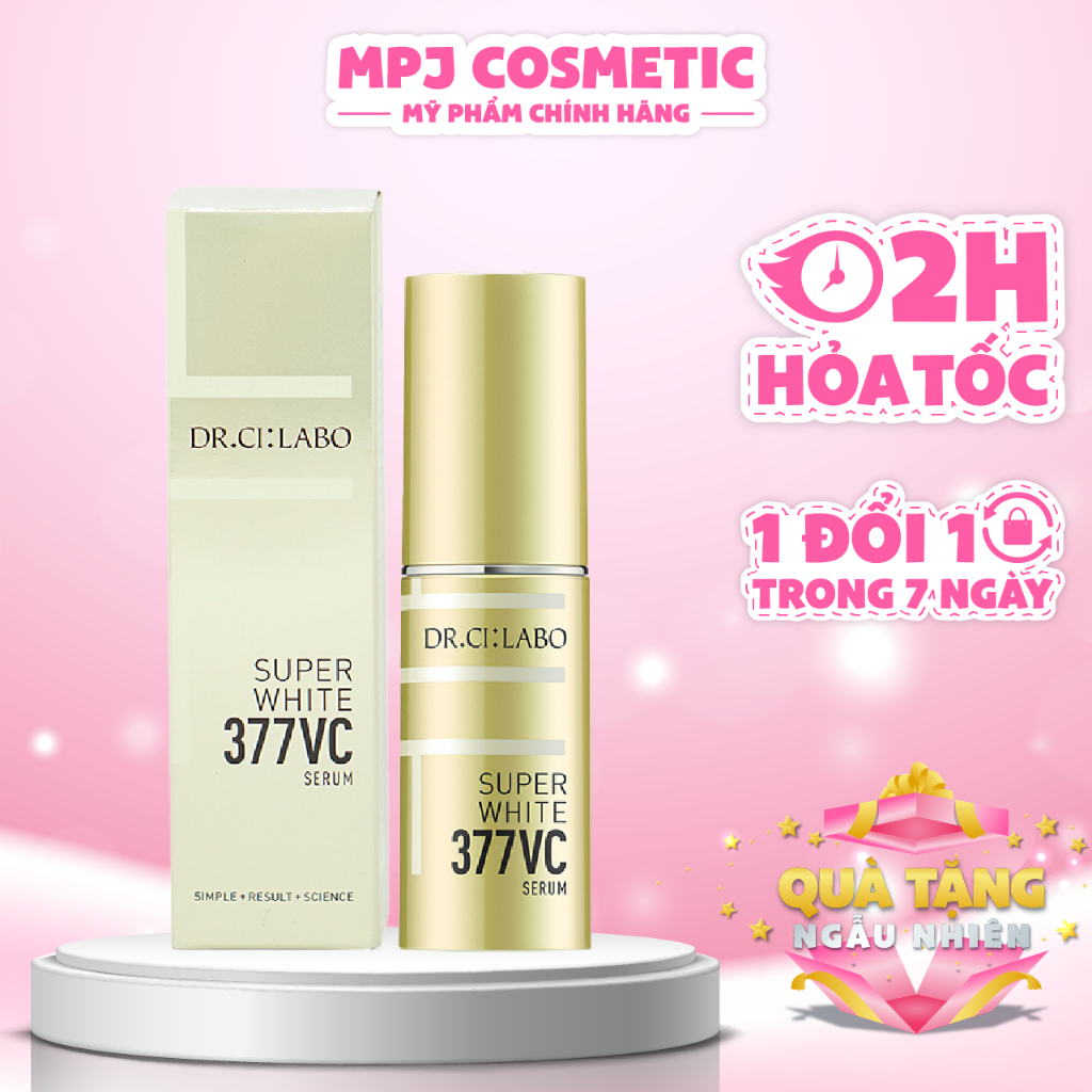 Kem Dưỡng Trắng Da Ngừa Mụn Dr.Ci:Labo Supper White 377 VC (Chai 18g Và Set Mini) | Shopee Việt Nam