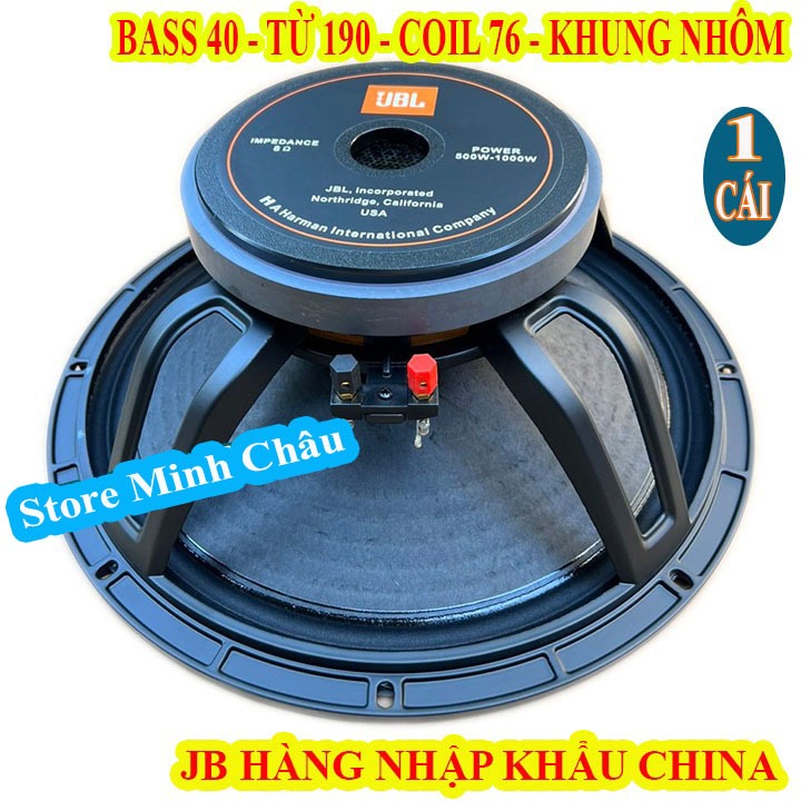 CỦ LOA BASS 40 JB NHẬP KHẨU, MÀNG 2 GÂN, KHUNG NHÔM TỪ 190, COIL 76 CAO CẤP - GIÁ 1 CHIẾC ...