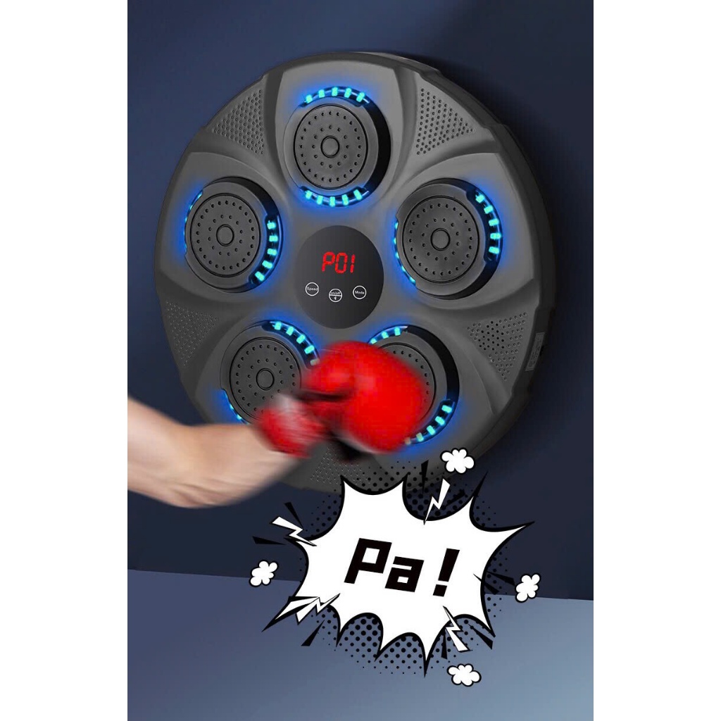 Máy tập boxing treo tường có nhạc thông minh 001 | Shopee Việt Nam