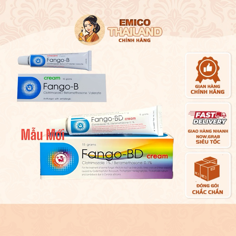 [Chính Hãng] Kem bôi lang beng, hắc lào, giảm ban đỏ, nấm da đầu Fango ...