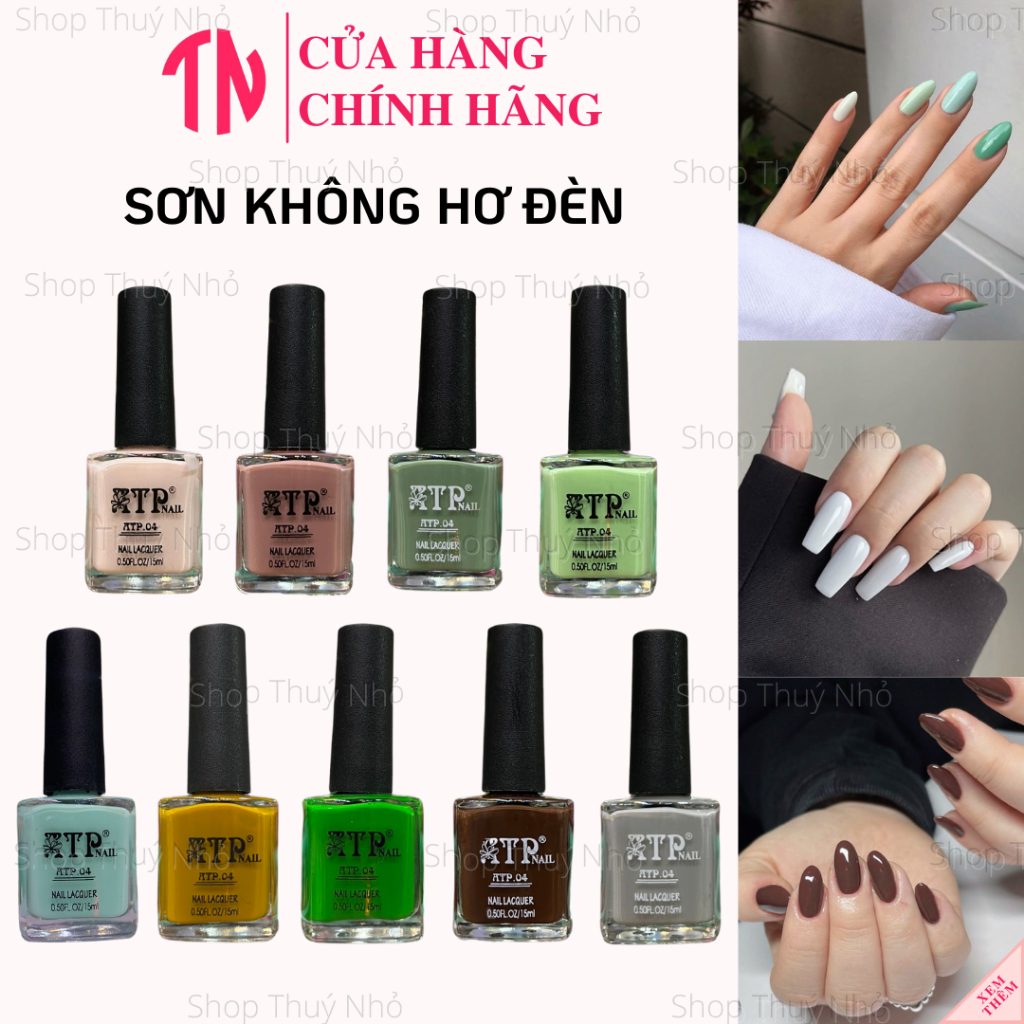 [BẢNG 2 SƠN MÀU][RẺ BẤT NGỜ] Sơn thường móng tay ATP ATP04 không cần hơ ...