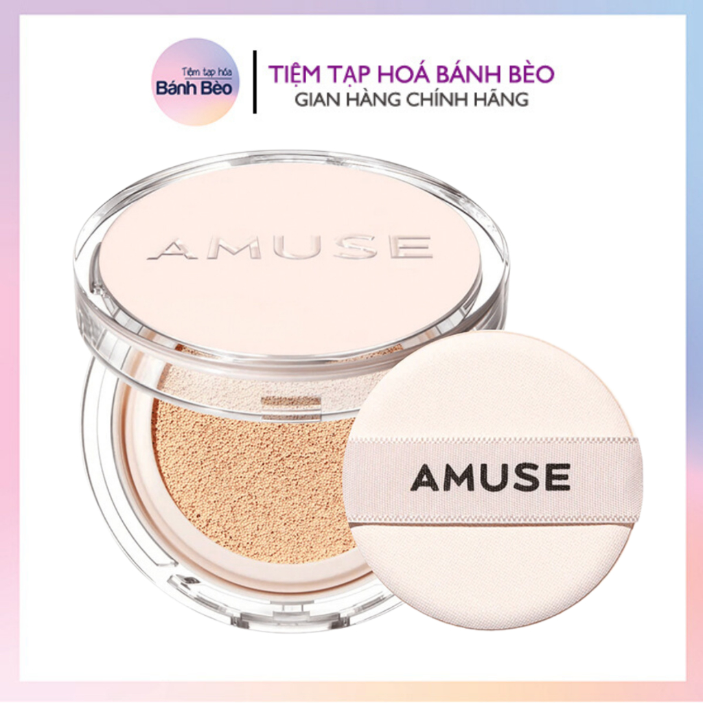Phấn nước thuần chay AMUSE Skin Tune Vegan Cover Cushion SPF 45 PA++ ...
